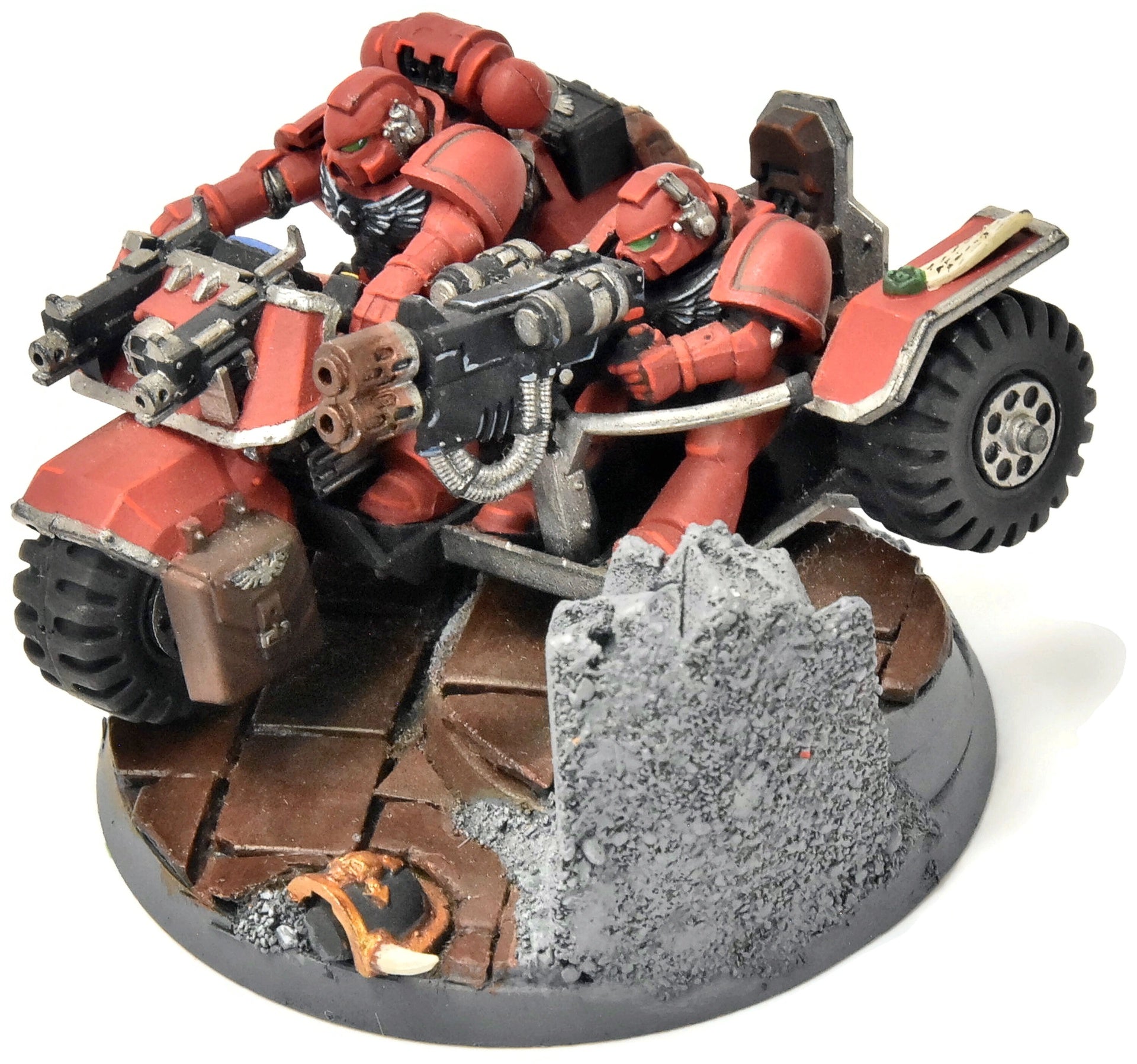 BLOOD ANGELS Attack Bike #1 WELL PAINTED Warhammer 40K – Kingdom of the Titans