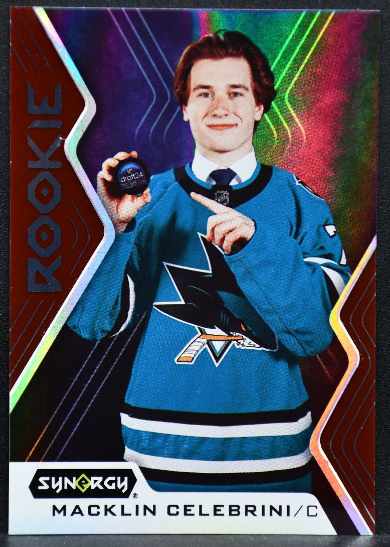 2024-25 UD Synergy Red Parallel - Extended Rookie SSP Macklin Celebrin ...