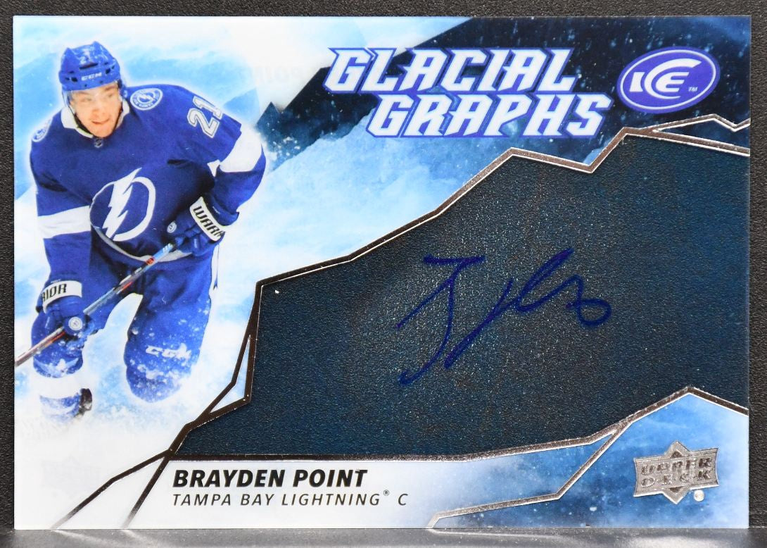 2021-22 UD Ice Glacial Graphs Brayden Point GG-BP Tampa Bay Lightning ...