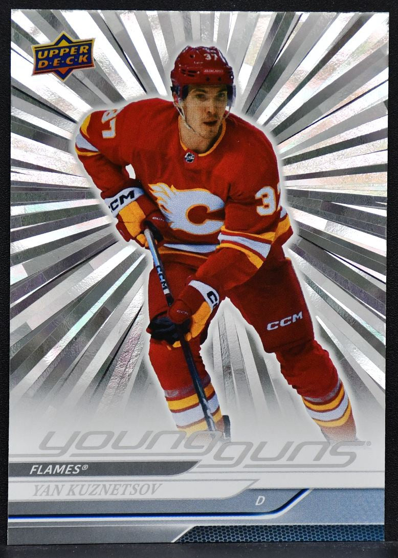 2024-25 UD Series 1 Young Guns Outburst Yan Kuznetsov 235 Calgary Flam ...