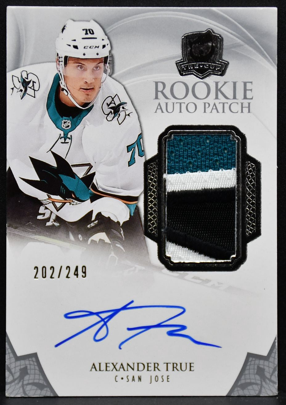 2020-21 UD The Cup Rookie Auto Patch Alexander True 146 RC Auto 202/24 ...