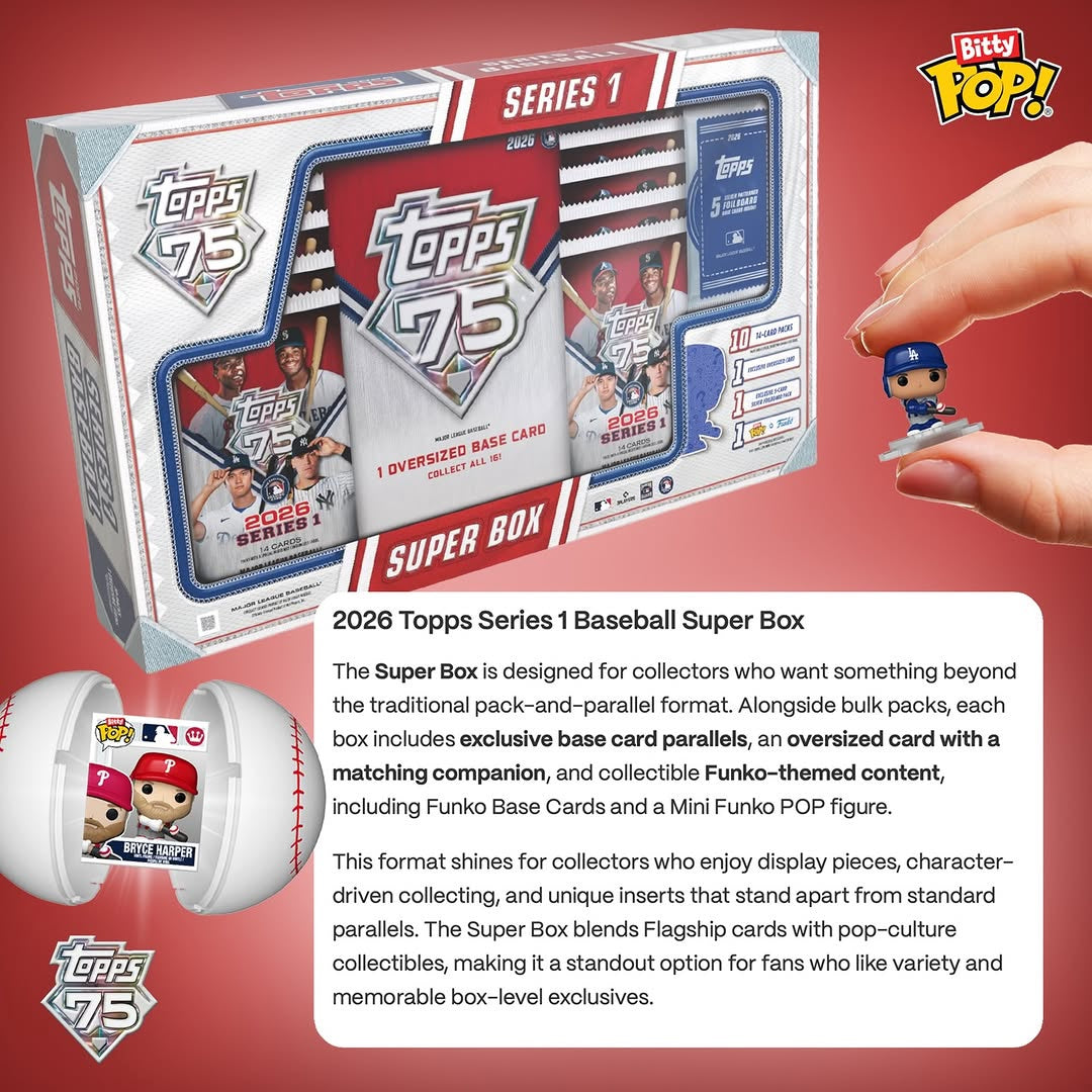2026 Topps Series 1 Baseball Super Box – Kingdom of the Titans