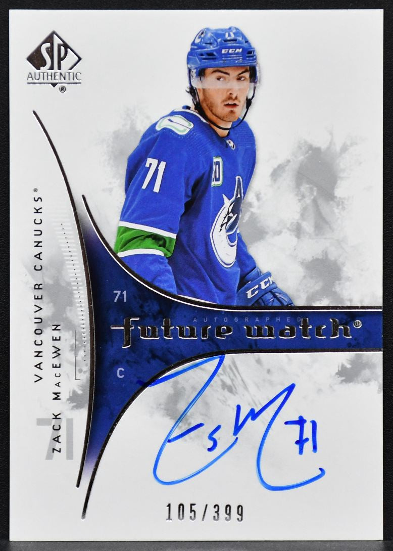 2019-20 SP Authentic 2009-10 Retro Future Watch Auto Zack MacEwen RFWA ...