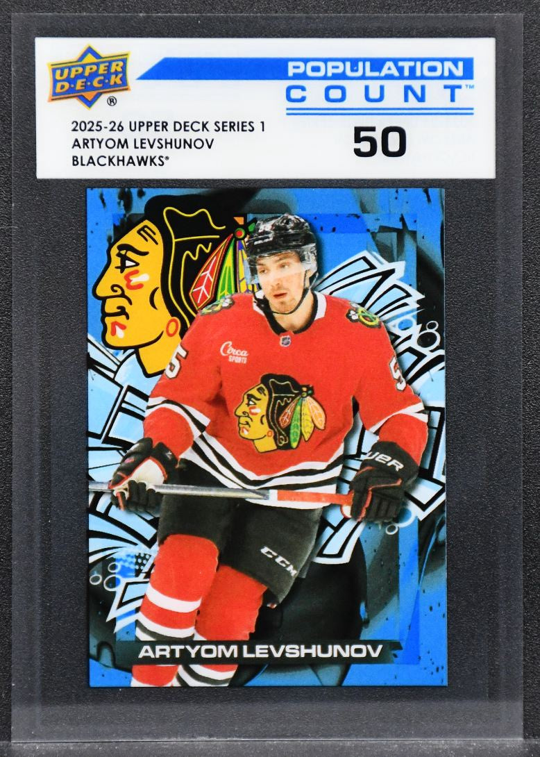 2025-26 Upper Deck Series 1 Population Count 50 Artyom Levshunov PC-29 ...