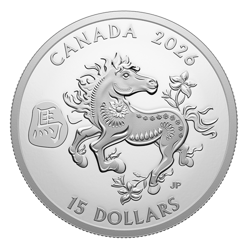 Lunar Year of the Horse – 1 oz. Fine Silver Coin (2026)(250282 ...