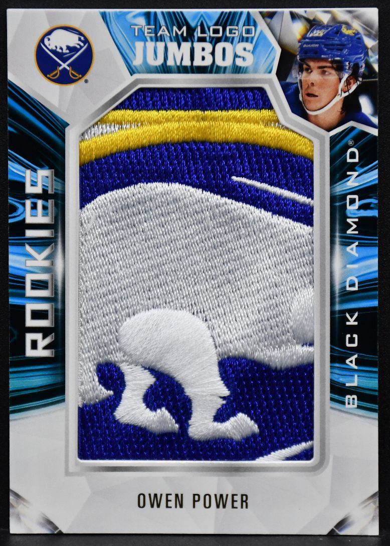 2022-23 Upper Deck Black Diamond Rookie Team Logo Owen Power RTL-OP RC ...