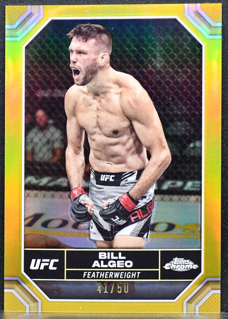 2024-25 Topps Chrome UFC - Yellow Bill Algeo 27 41/50 – Kingdom of the ...