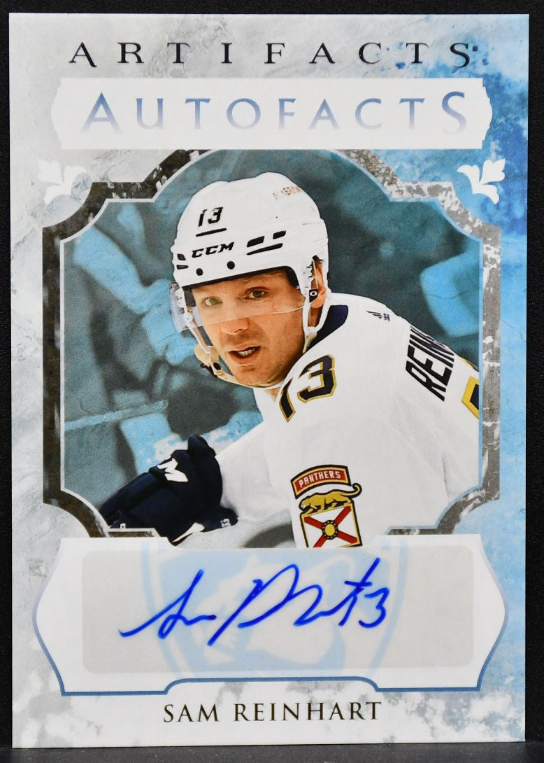 2023-24 UD Artifacts Auto Facts Sam Reinhart AF-SR Florida Panthers Au – Kingdom of the Titans