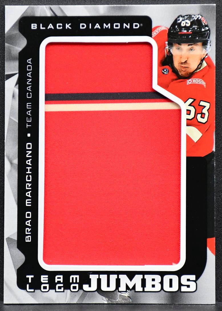 2025-26 UD Black Diamond Team Logo Jumbos Brad Marchand TL-BM Canada P ...