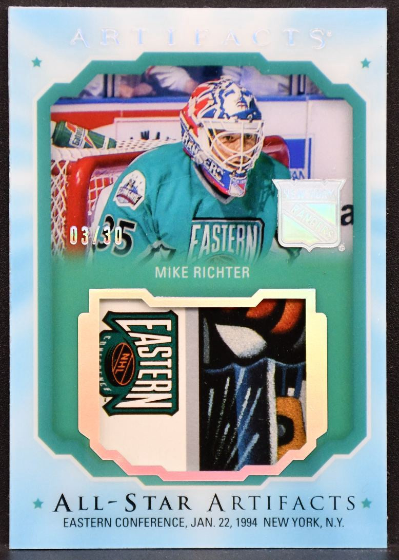 2023-24 UD Artifacts All-Star Artifacts Ticket Mike Richter ASA-MR Tea ...