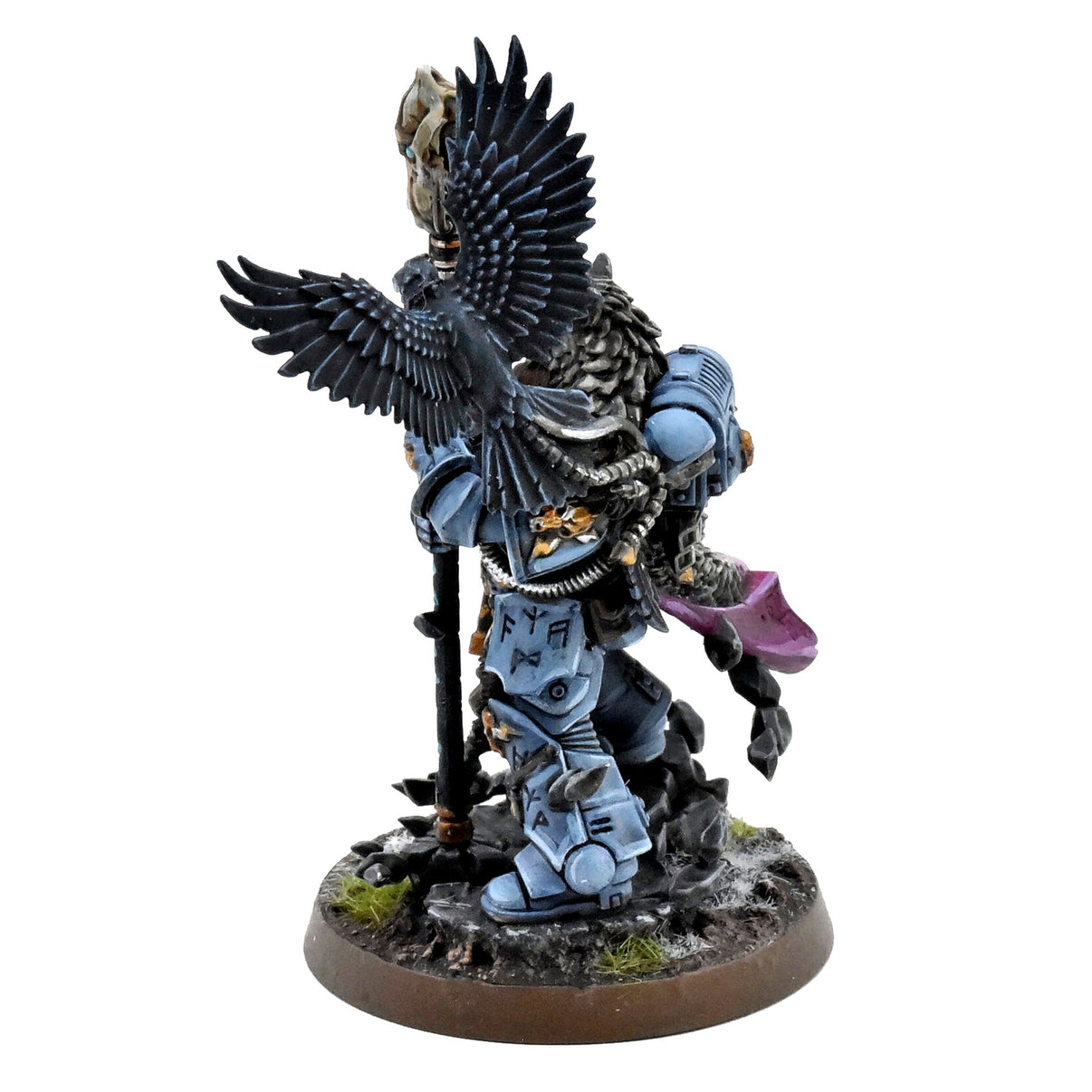 SPACE WOLVES Njal Stormcaller, Terminator Armour #1 COMMISSION PRO PAI ...