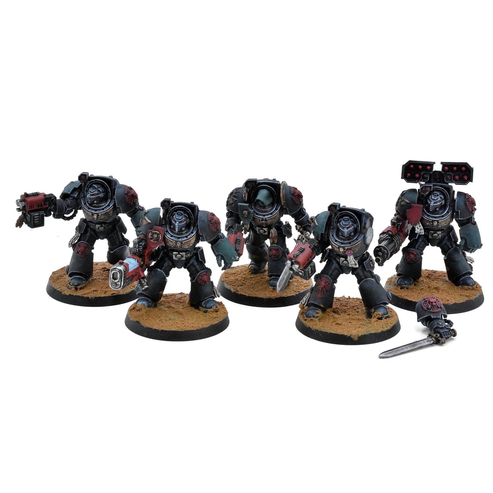 DARK ANGELS 5 Terminator Squad #1 WELL PAINTED 40K 1469 – Kingdom of ...