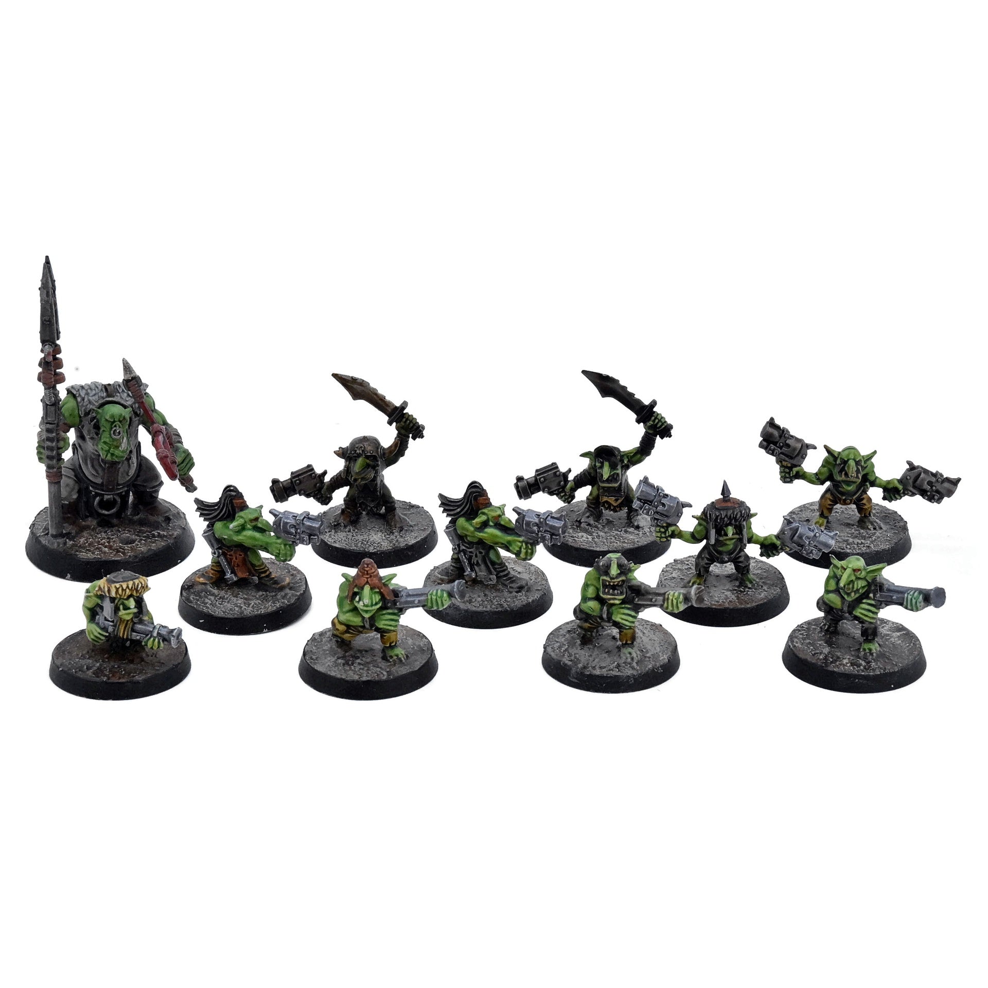 ORKS 10 Gretchin With Runtherd #3 WELL PAINTED Warhammer 40K 5978 – Kingdom of the Titans