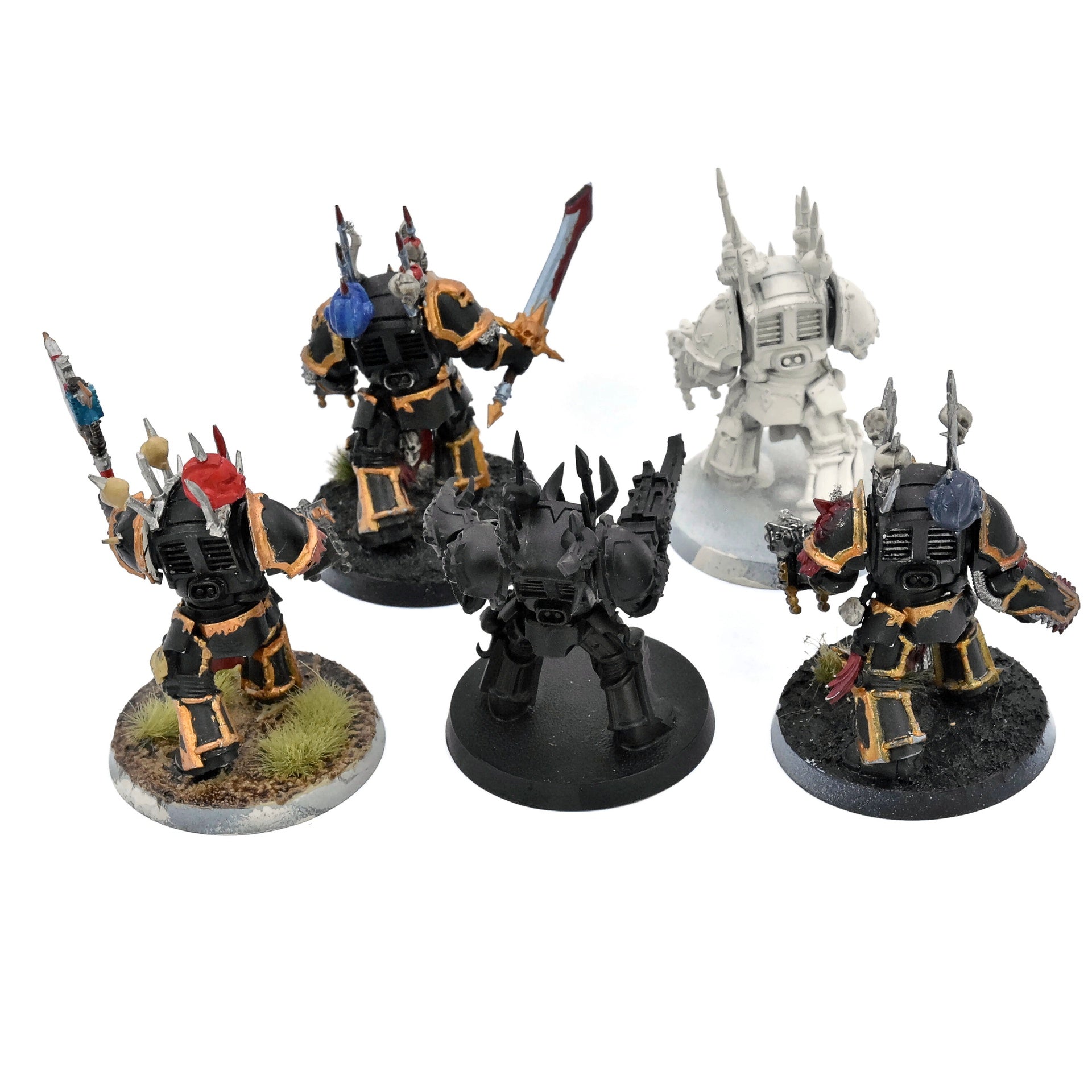 CHAOS SPACE MARINES 5 Chaos Terminators Squad #3 Warhammer 40K 8337 ...