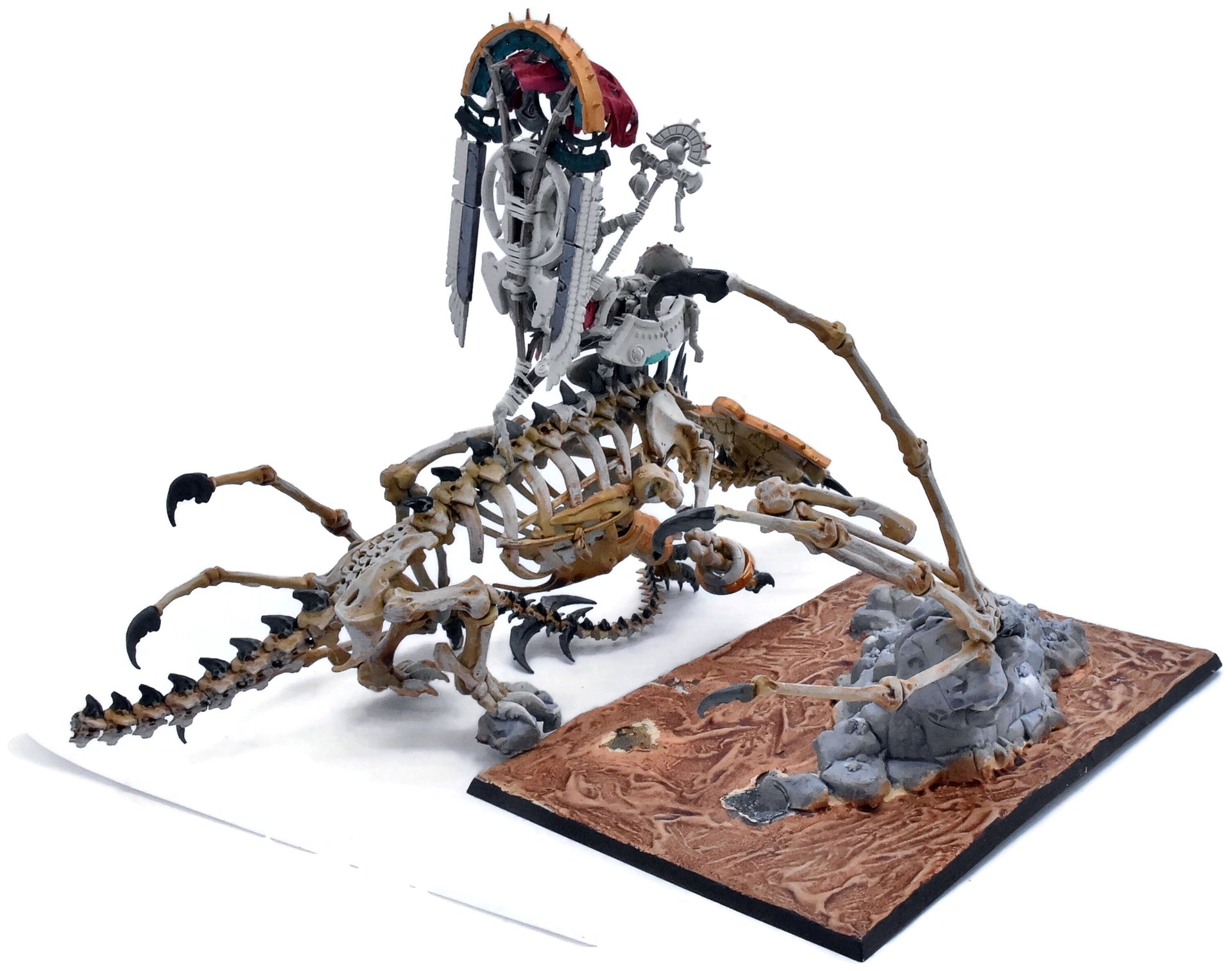 TOMB KINGS OF KHERMI Tomb King On Necrolith Bone Dragon #1 4731 ...