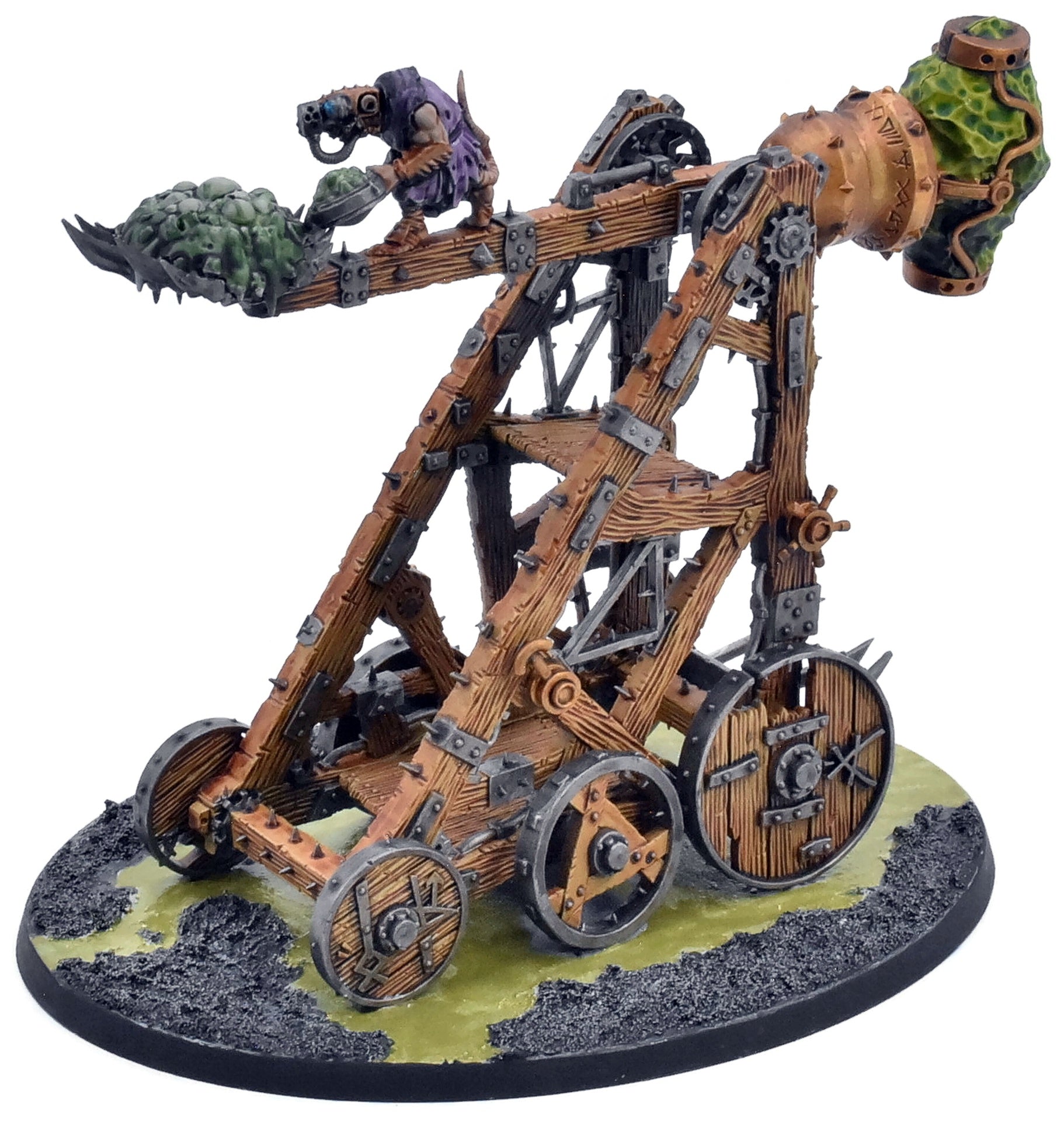 SKAVEN Plagueclaw Catapult #2 WELL PAINTED Warhammer Sigmar 1381 ...