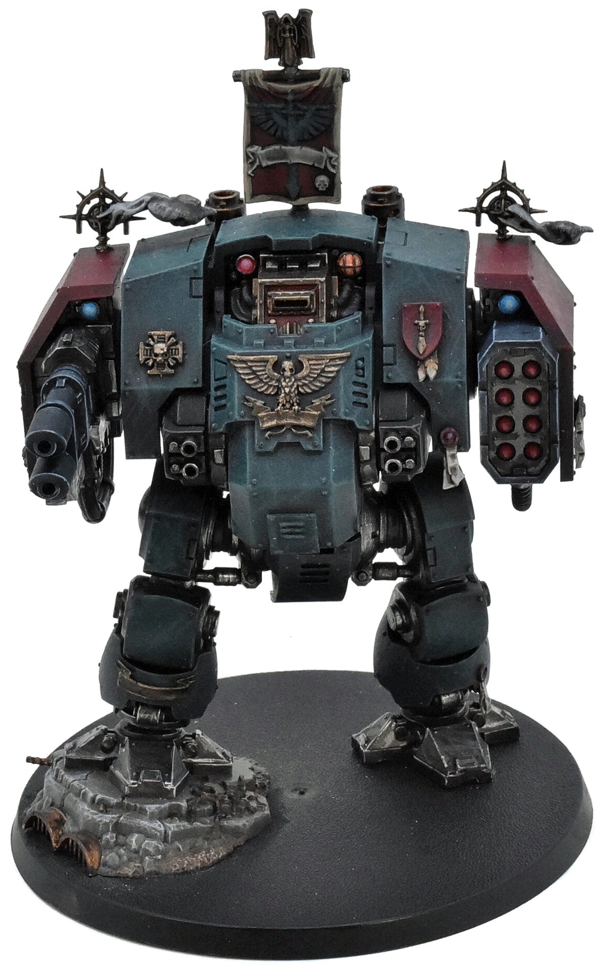 SPACE MARINES Ballistus Dreadnought #1 WELL PAINTED Warhammer 40K 2241 ...
