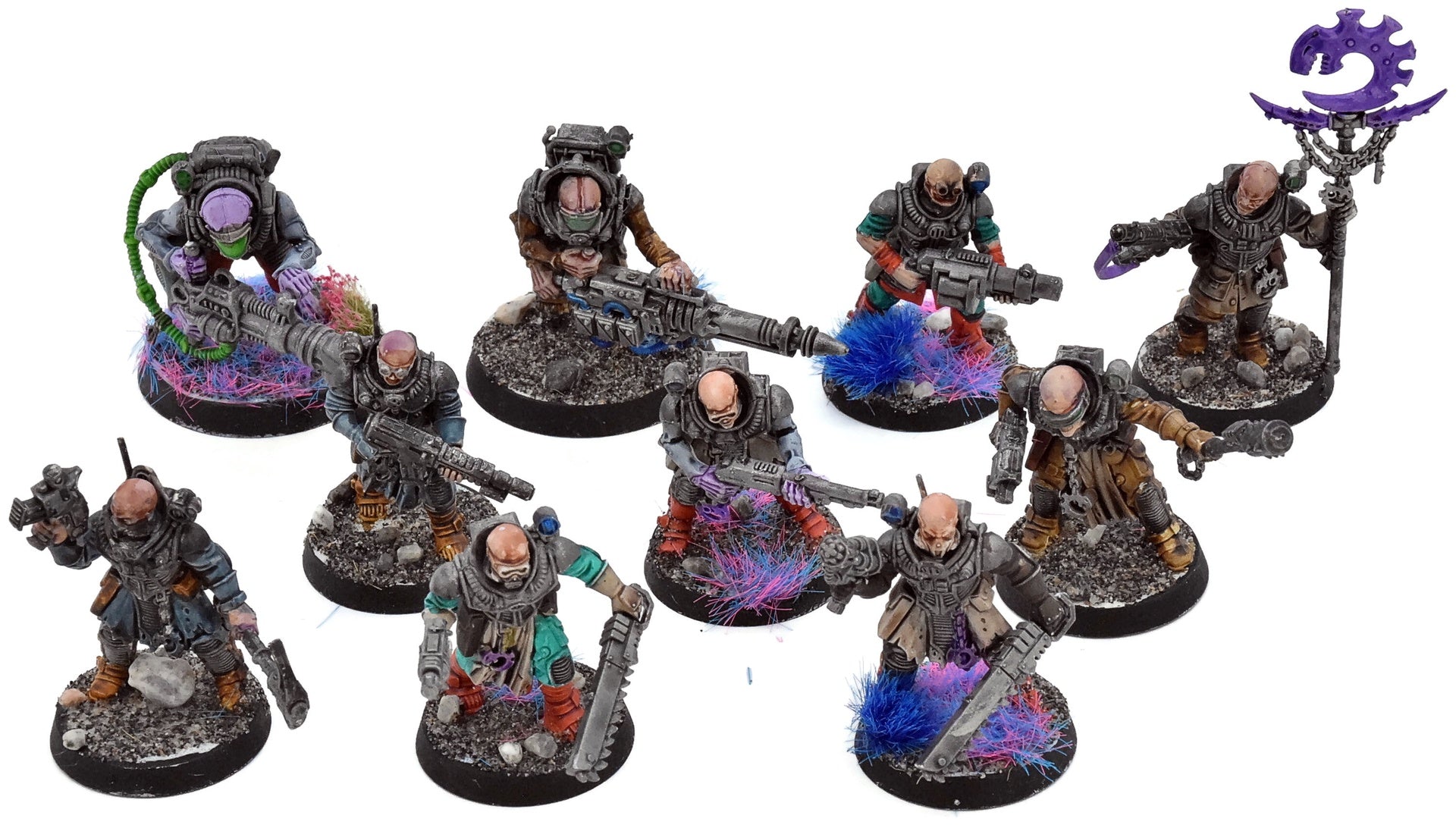 GENESTEALER CULTS 10 Neophyte Hybrids #4 WELL PAINTED Warhammer 40K 23 ...