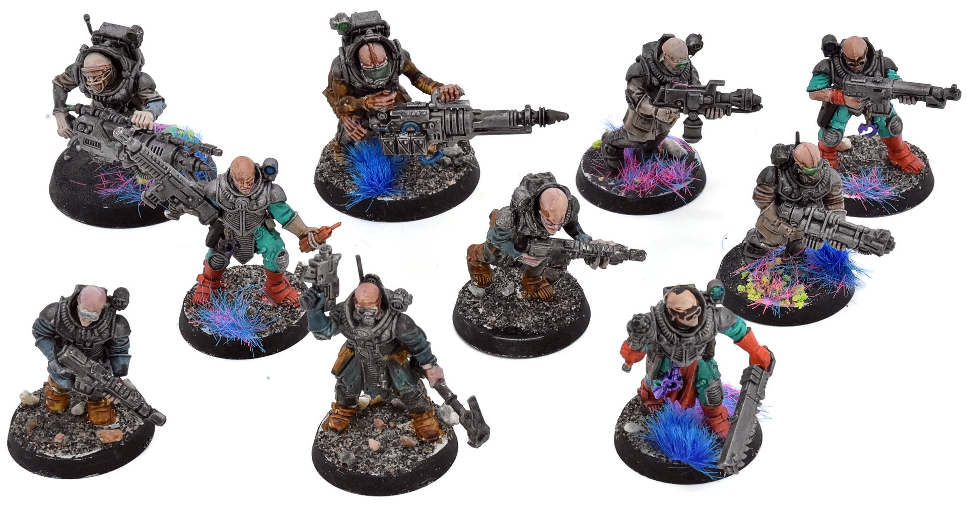 GENESTEALER CULTS 10 Neophyte Hybrids #2 WELL PAINTED Warhammer 40K 24 ...