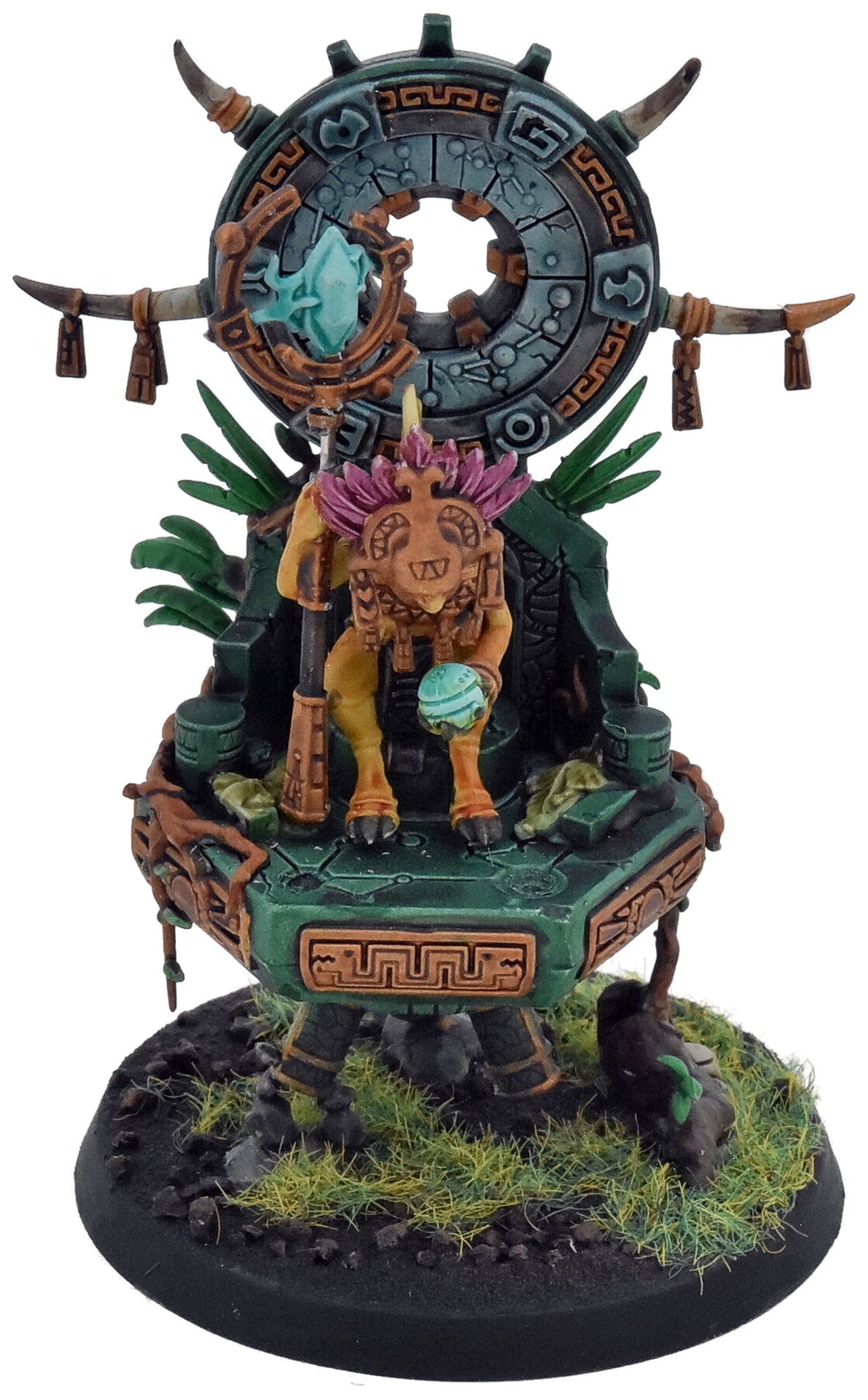 SERAPHON Skink Starseer #1 WELL PAINTED Warhammer Sigmar 1939 – Kingdom ...