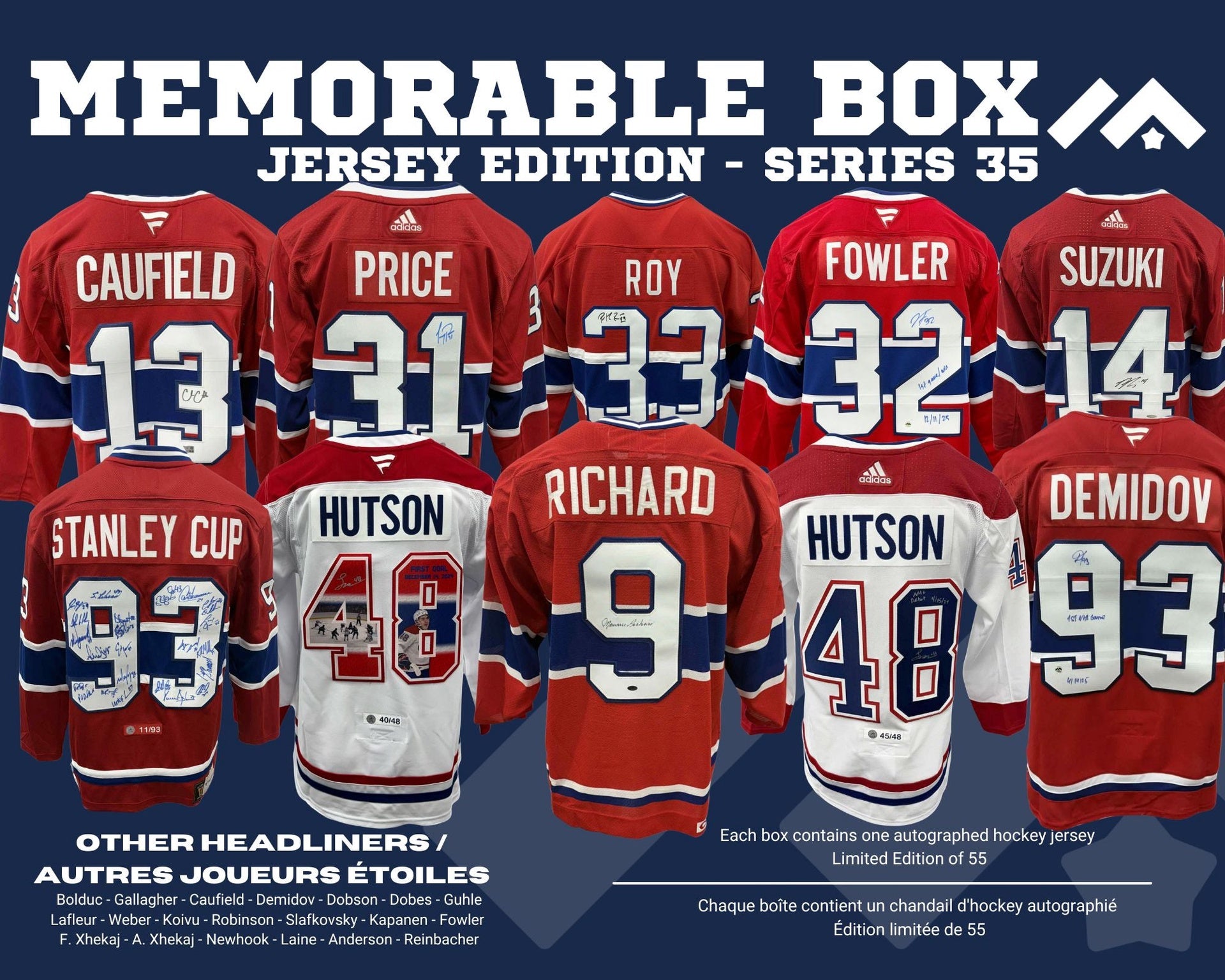 Memorable Box Jersey Edition - Series 35 (Montreal Canadiens) – Kingdom ...