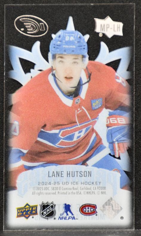 2024-25 UD Ice Mini Premieres Lane Hutson MP-LH Montreal Canadiens RC ...