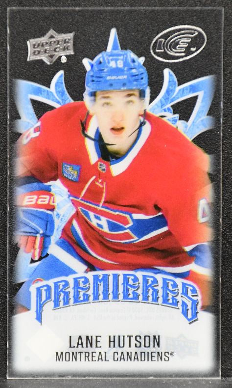 2024-25 UD Ice Mini Premieres Lane Hutson MP-LH Montreal Canadiens RC ...