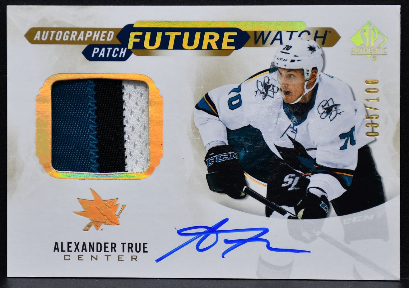 2020-21 SP Authentic Limited Future Watch Auto Patch Alexander True RC ...