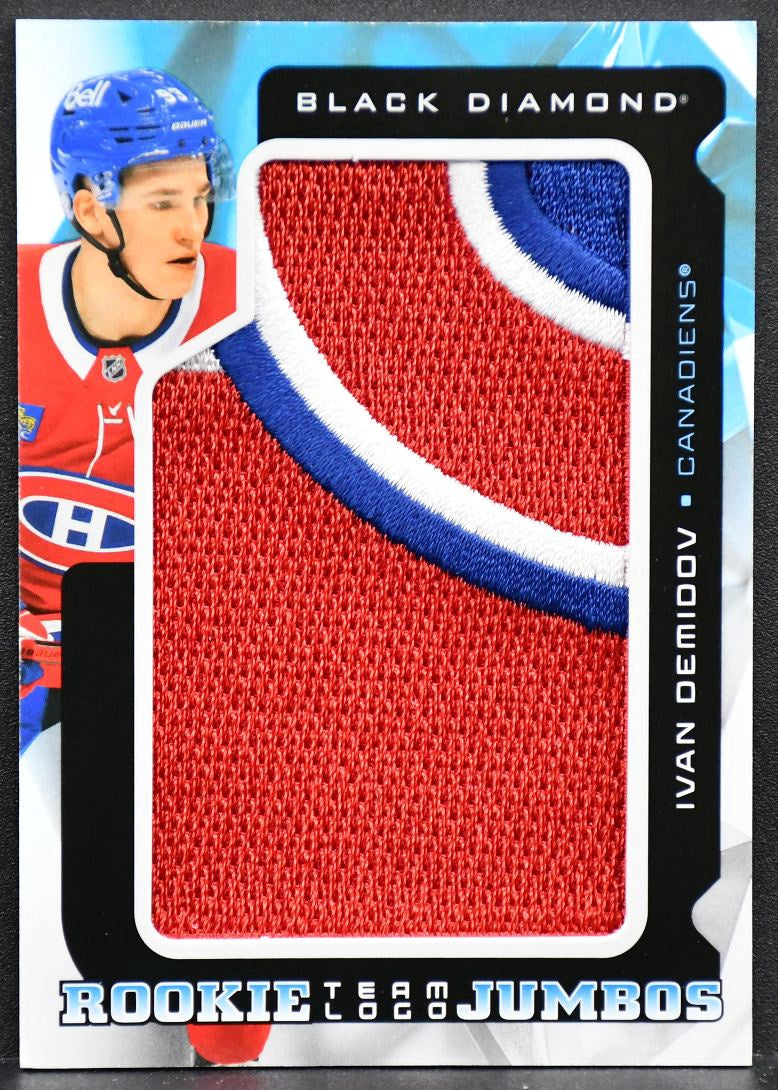 2025-26 UD Black Diamond Team Logo Jumbo Rookies Ivan Demidov RTL-ID R ...