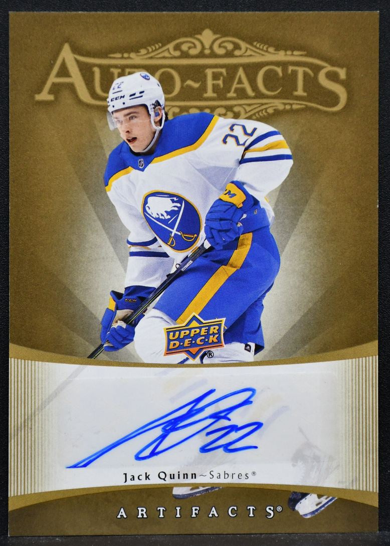 2023-24 UD Artifacts 2005-06 Retro Auto Facts Jack Quinn RAF-JQ Auto ...