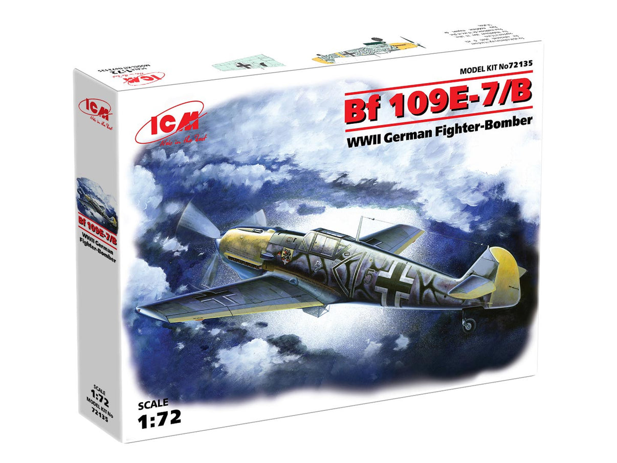 ICM 1/72 Messerschmitt Bf 109E-7/B, WWII German Fighter-Bomber ...