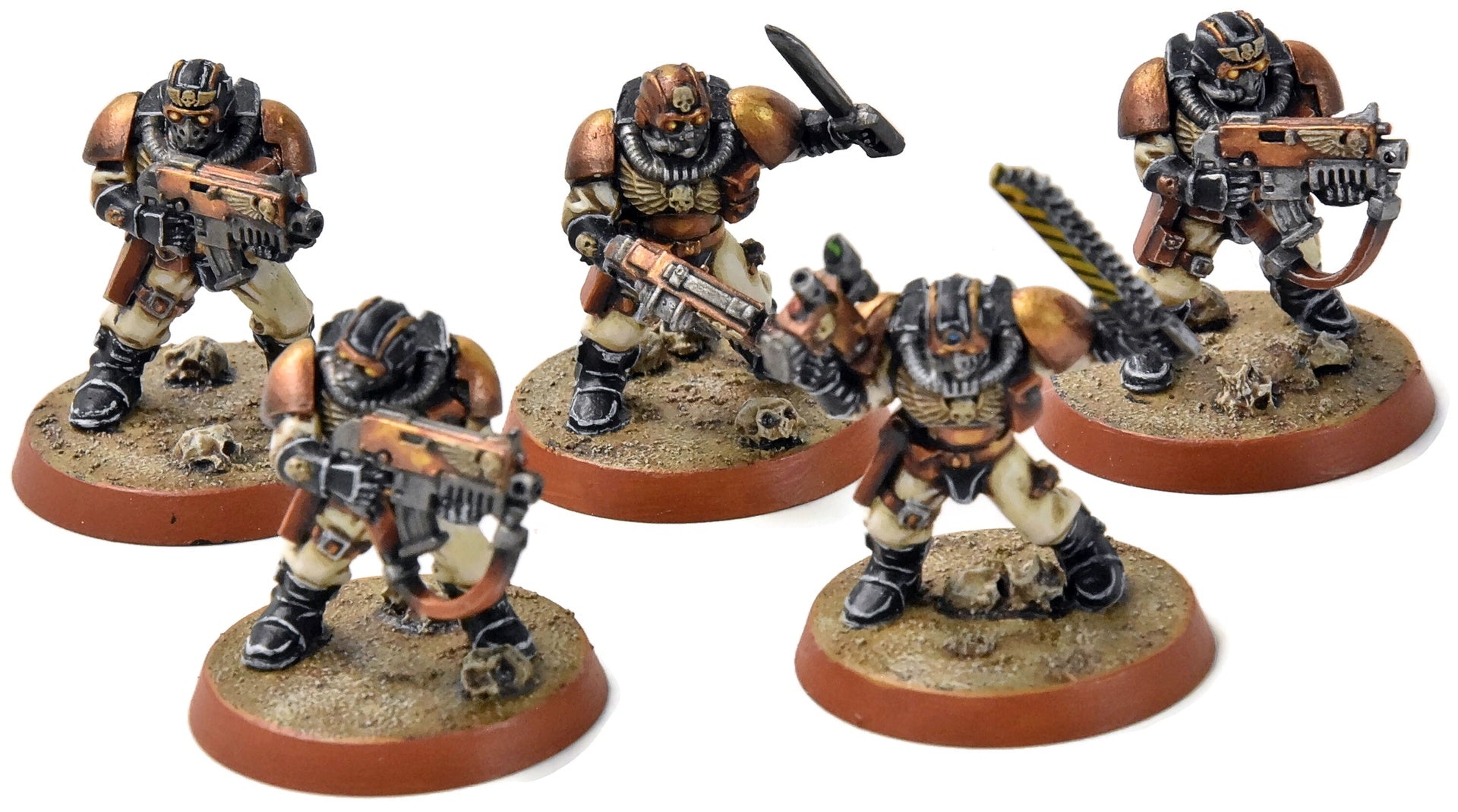 SPACE MARINES 5 Scouts Converted #1 PRO PAINTED Warhammer 40K – Kingdom ...