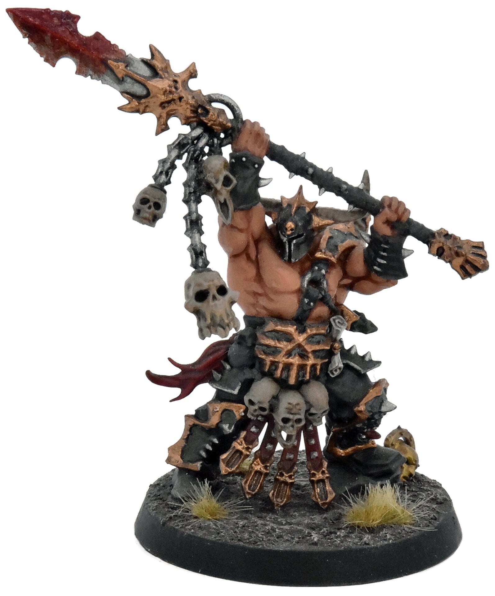BLADES OF KHORNE Exalted Deathbringer With Impaling Spear #1 WELL PAIN ...