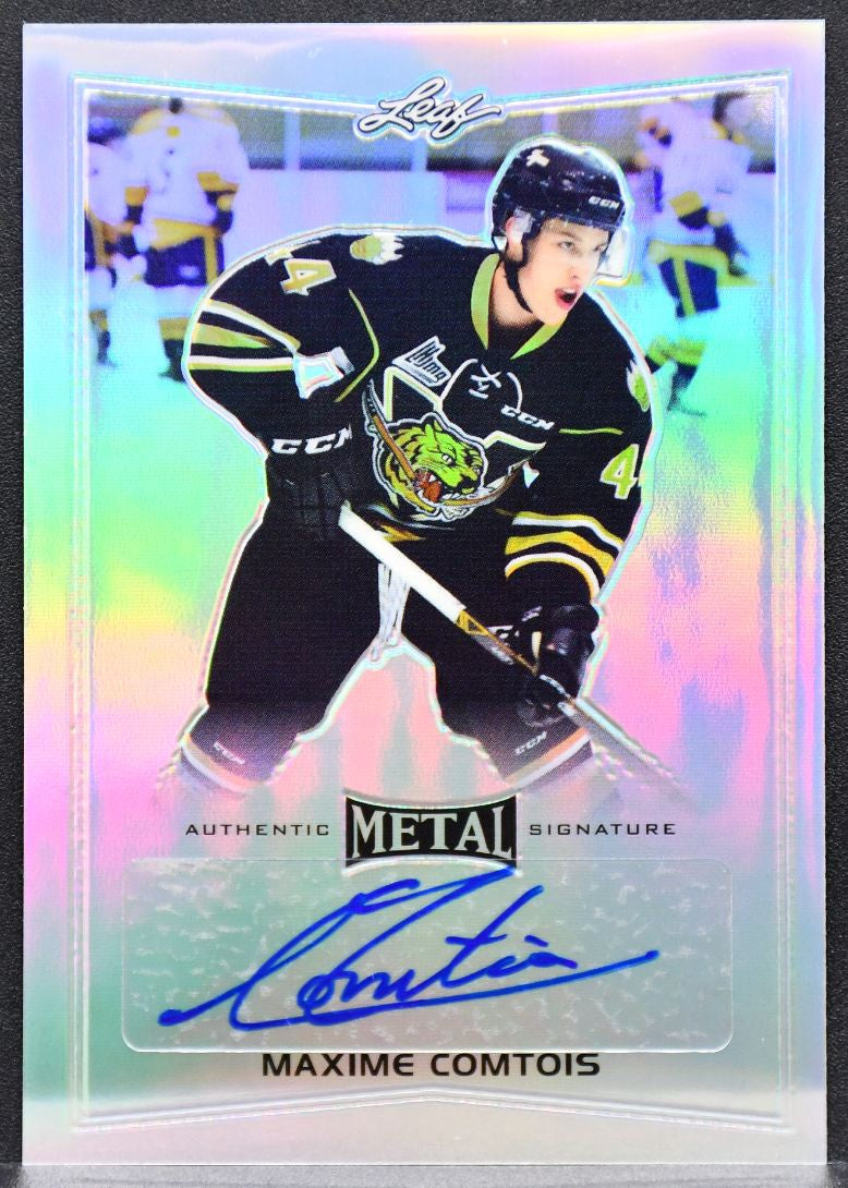 2016-17 Leaf Heroes and Prospects Prospect Signatures Maxime Comtois B ...