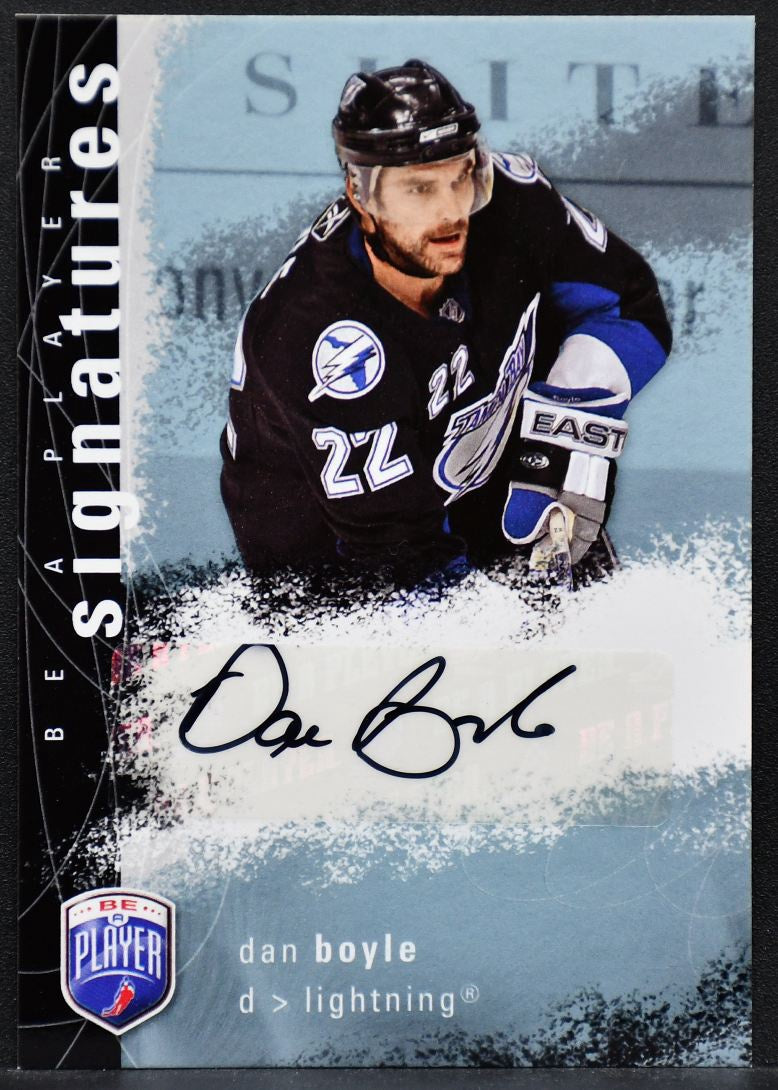 2007-08 UD Be a Player Signatures Dan Boyle S-BO Tampa Bay Lightning A ...