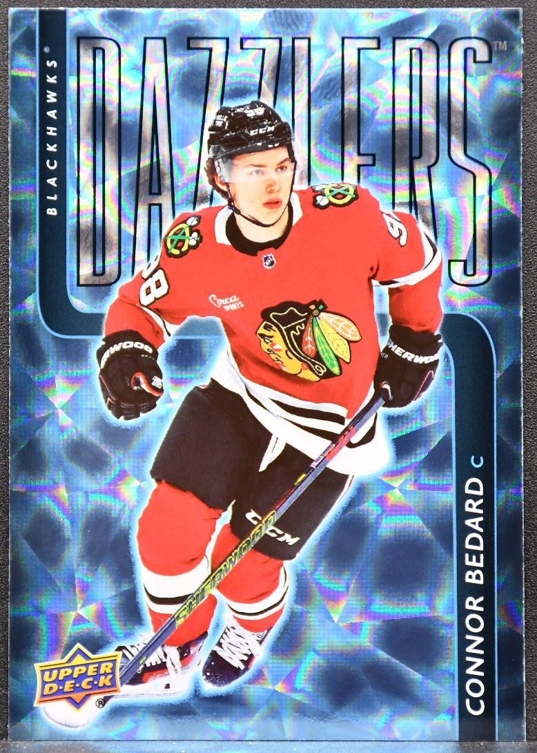2025-26 Upper Deck Series 1 Dazzlers Blue Connor Bedard DZ-20 2200 ...