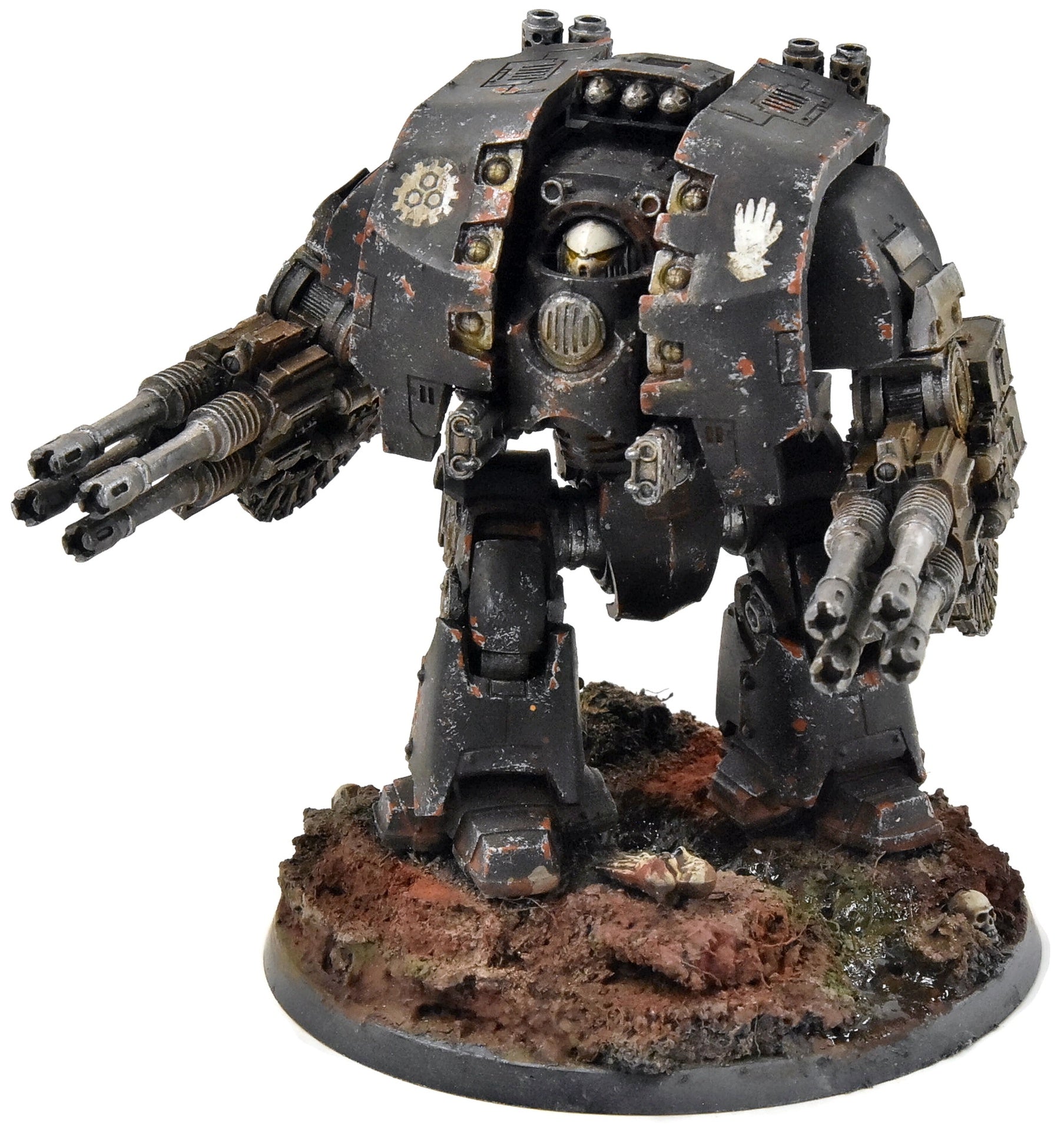 SPACE MARINES Leviathan Dreadnought #1 PRO PAINTED 40K iron hands forg ...