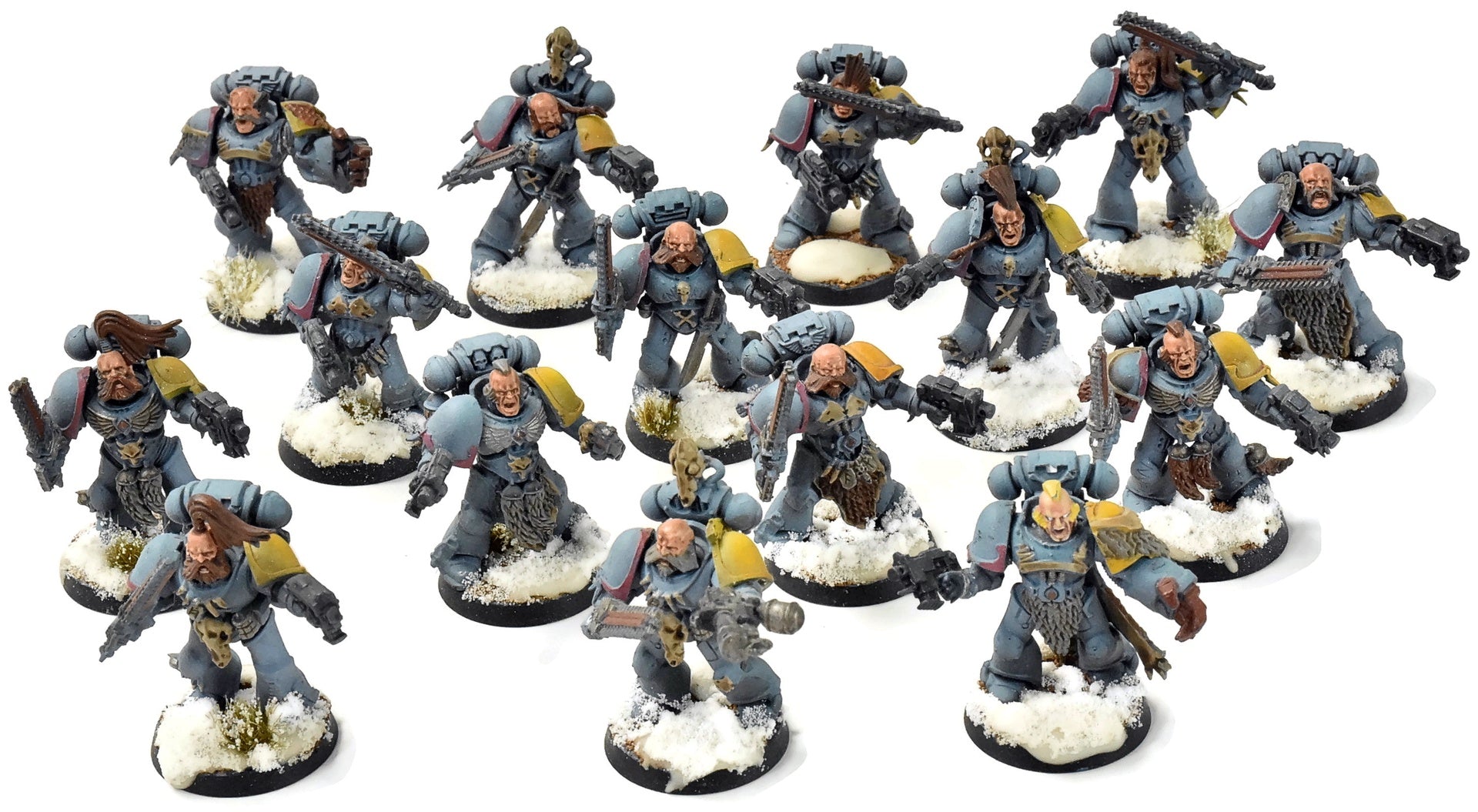 SPACE WOLVES 15 Blood Claws #1 WELL PAINTED Warhammer 40K – Kingdom of ...