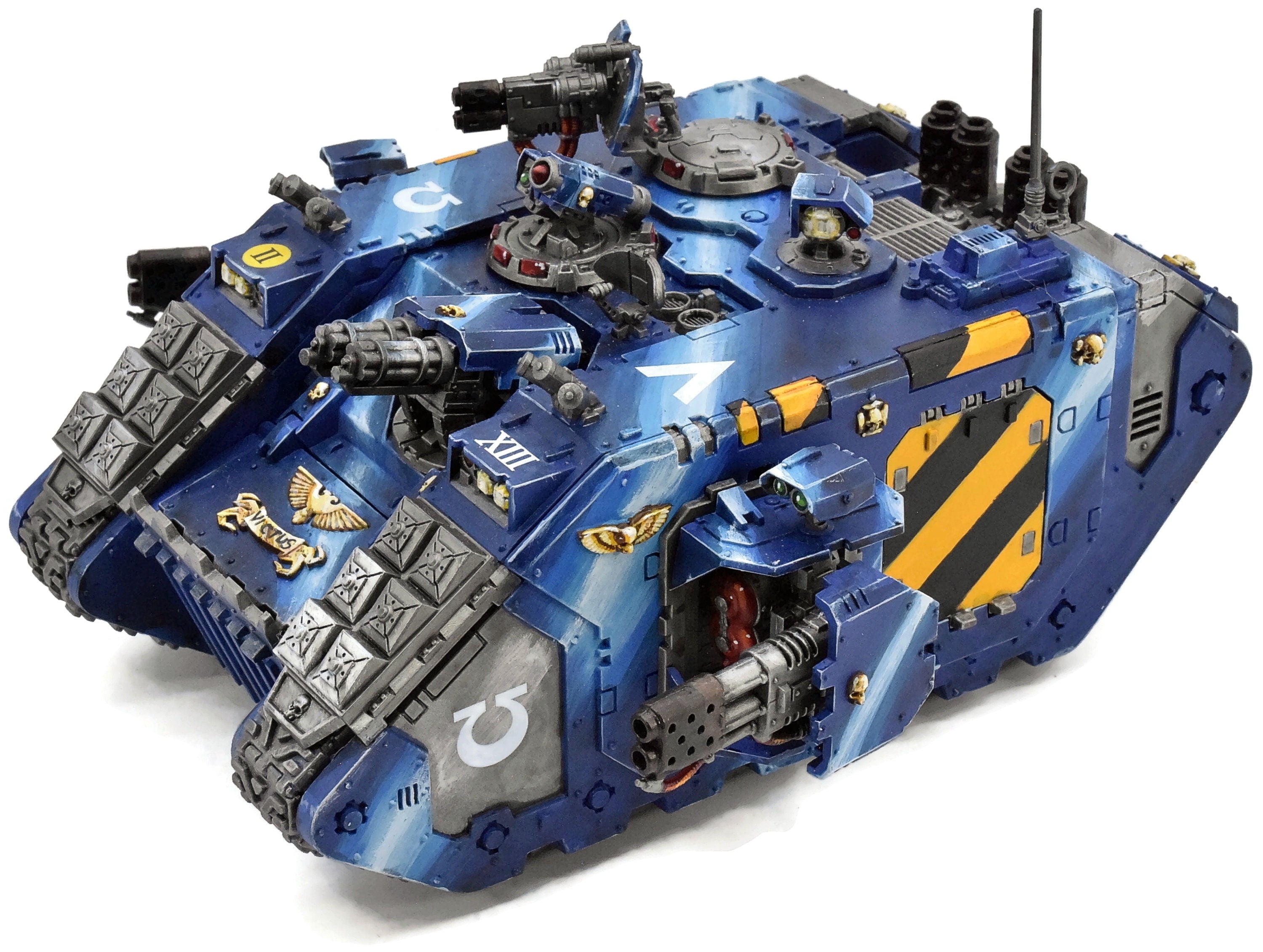 SPACE MARINES Land Raider Crusader #1 WELL PAINTED Warhammer 40K ...