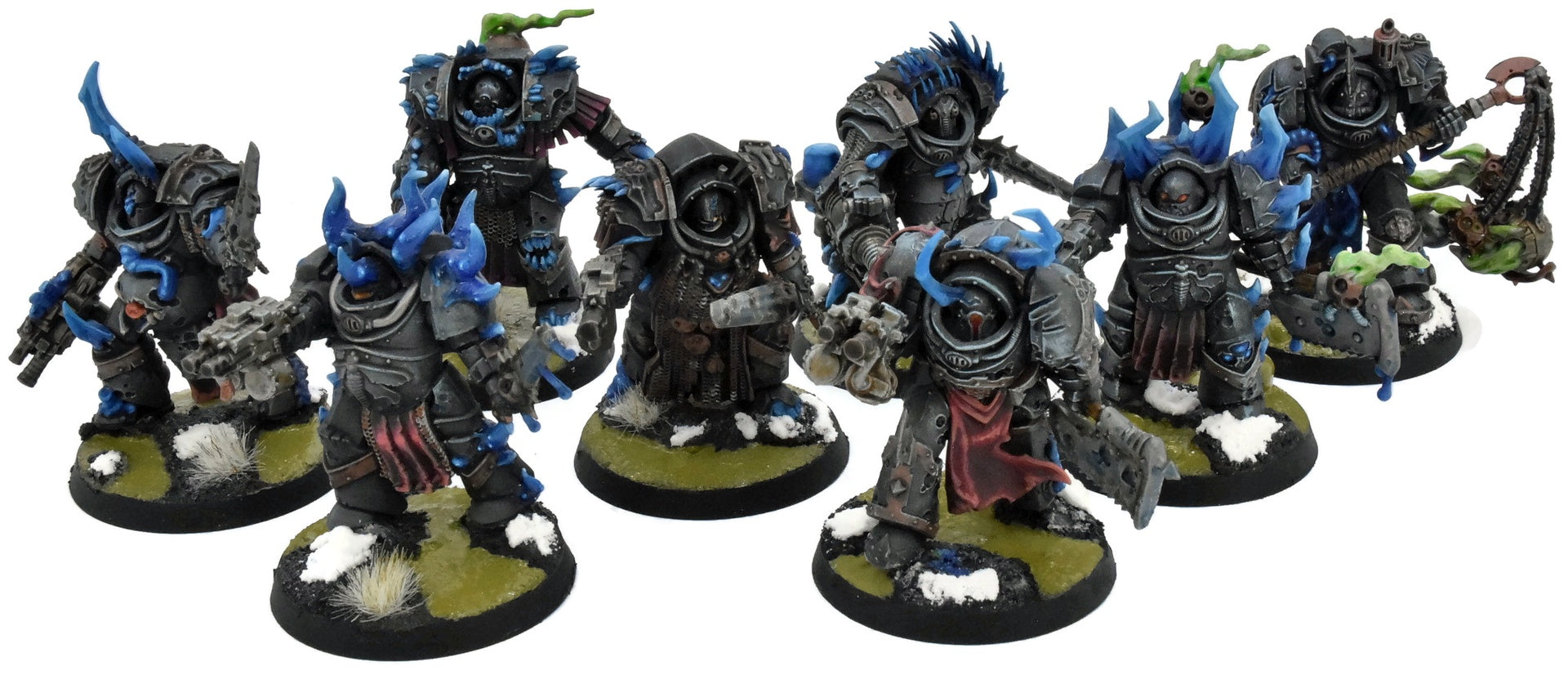 DEATH GUARD 8 Blightlord Terminators #10 PRO PAINTED Warhammer 40K ...