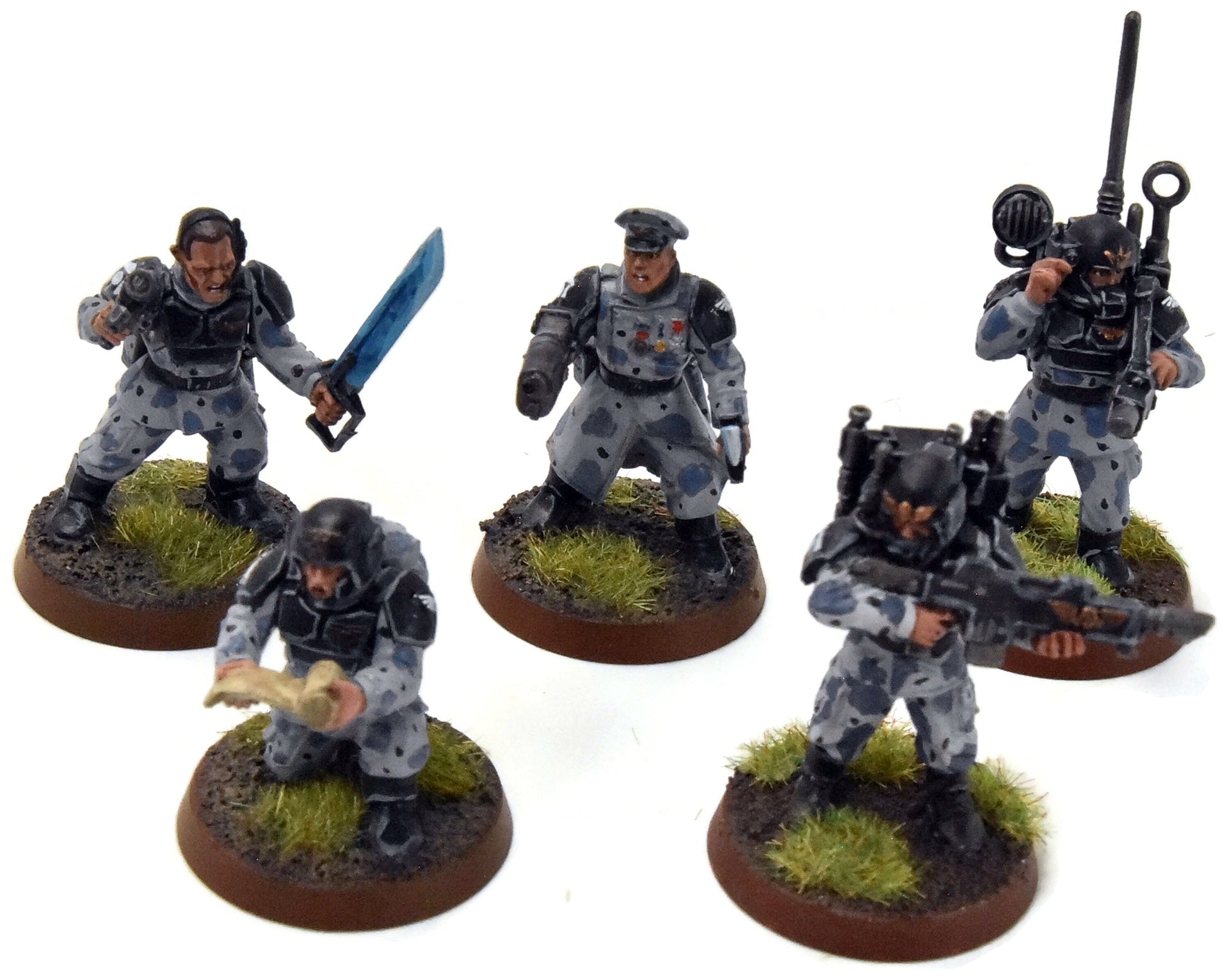ASTRA MILITARIUM 5 Cadian Command Squads #4 WELL-PAINTED Warhammer 40K – Kingdom of the Titans
